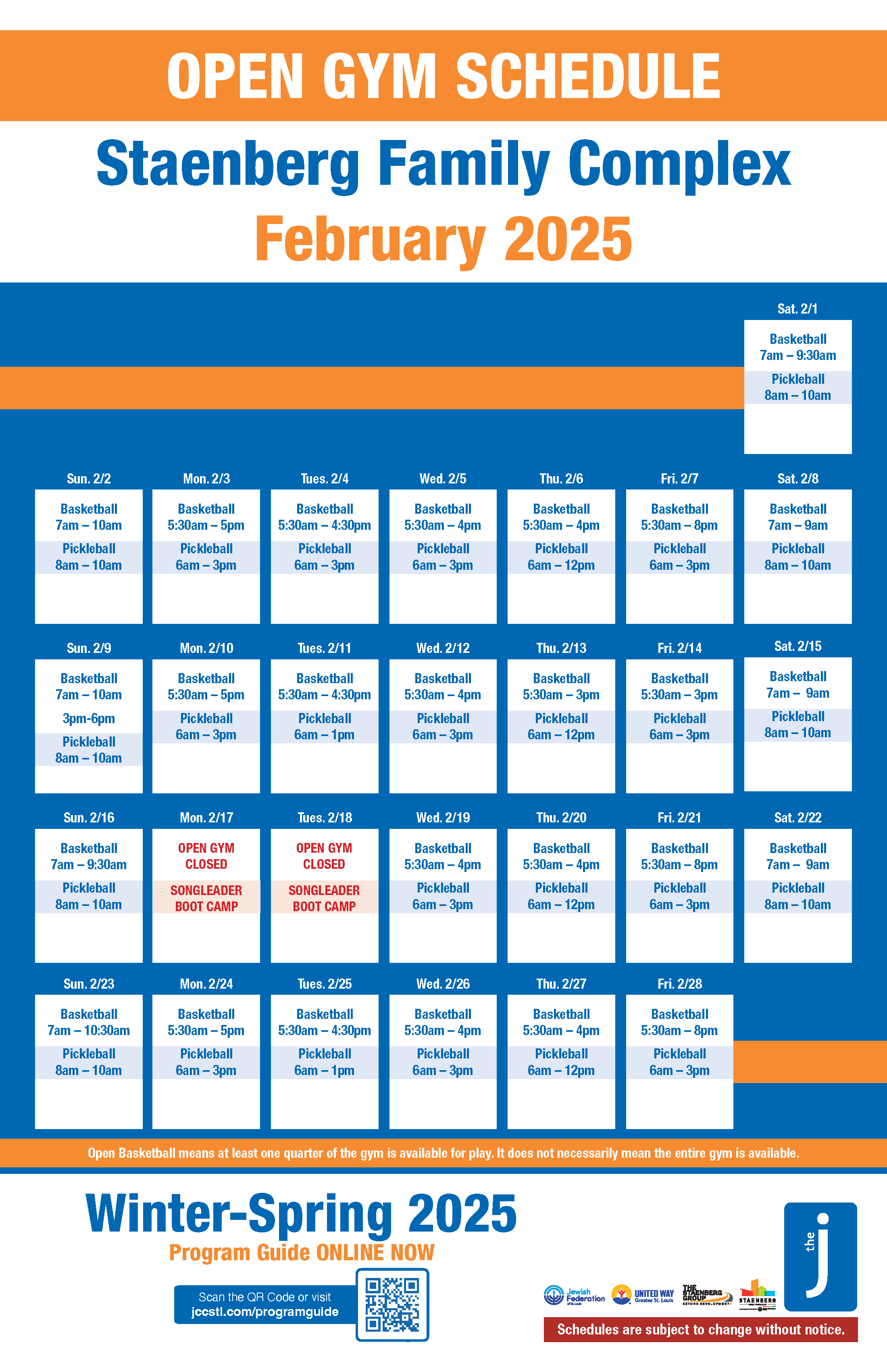 Special Activity Gym Hours | Small Court & Table Top Gym Hours